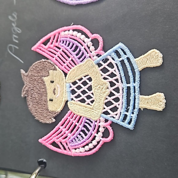 Hand Crafted | Office | Handmade Machine Embroidery Angel Patch | Poshmark